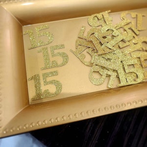 15th Birthday Confetti/ 15th Birthday Party Decorations/age Confetti ...