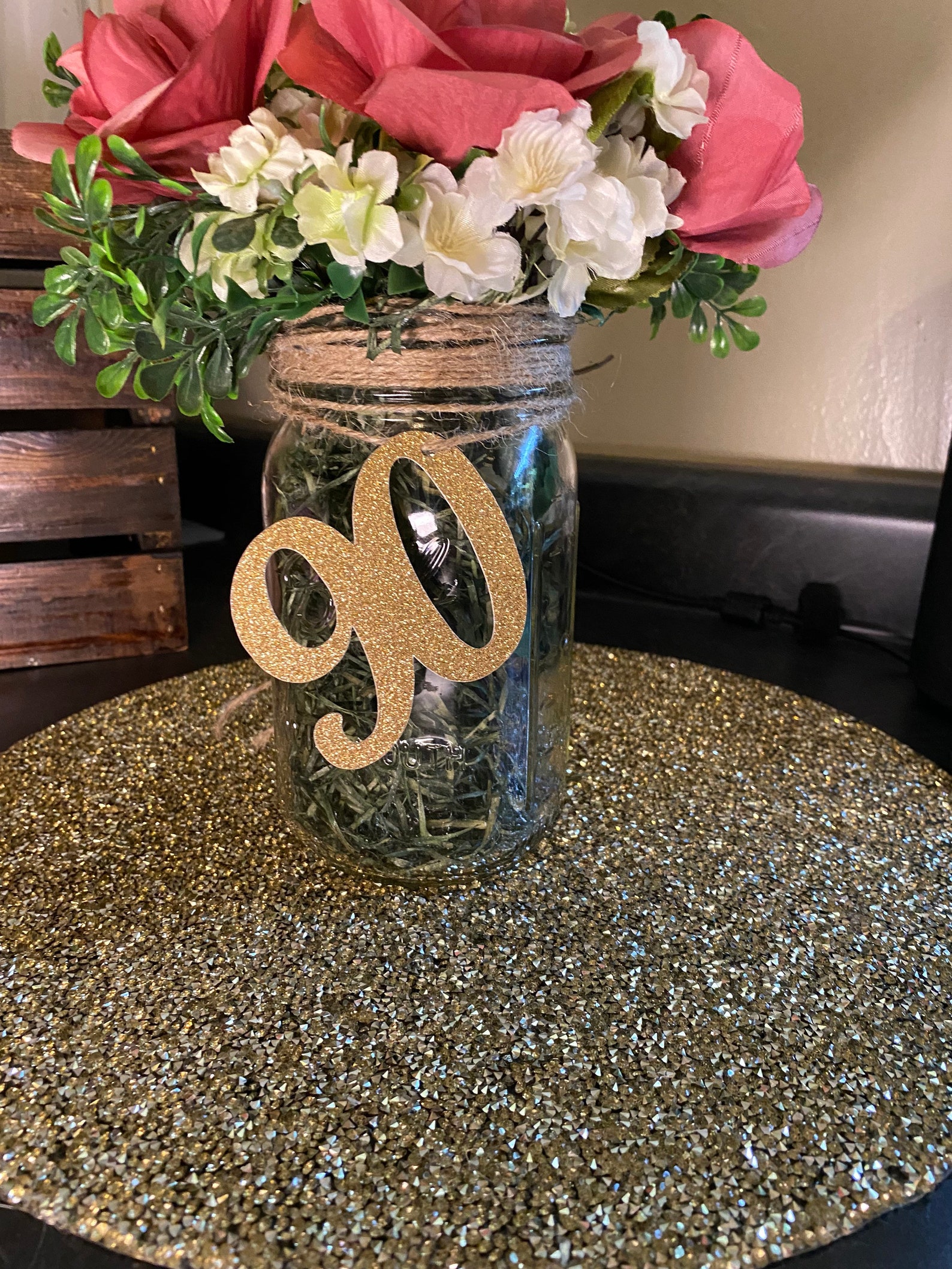 90th Birthday Centerpiece Decorations/ 90th Birthday - Etsy