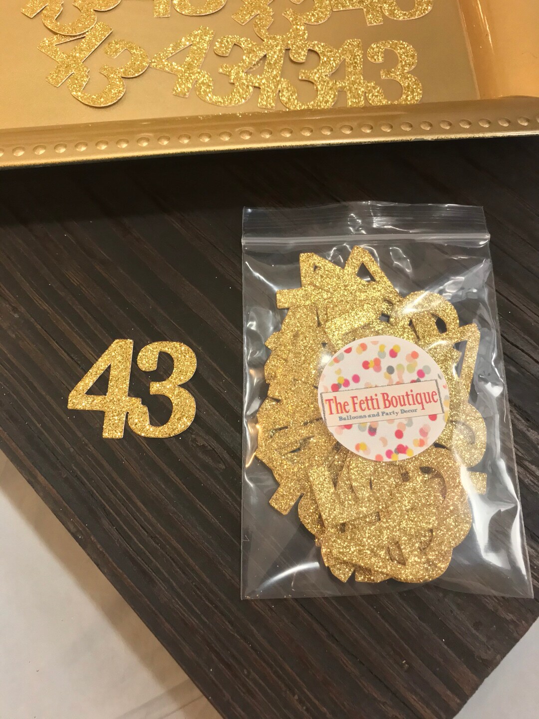 43rd Birthday Confetti/ 43rd Birthday Party Decorations/age Confetti ...