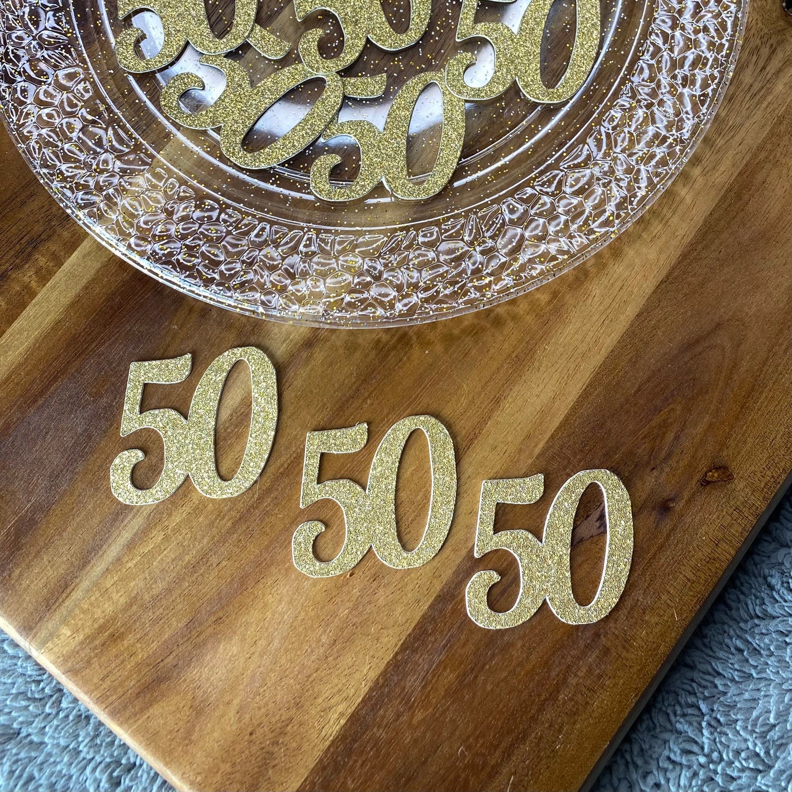 50th Birthday Confetti/ 50th Birthday Party Decorations/age - Etsy