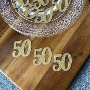 50th Birthday Confetti/ 50th Birthday Party Decorations/age Confetti ...