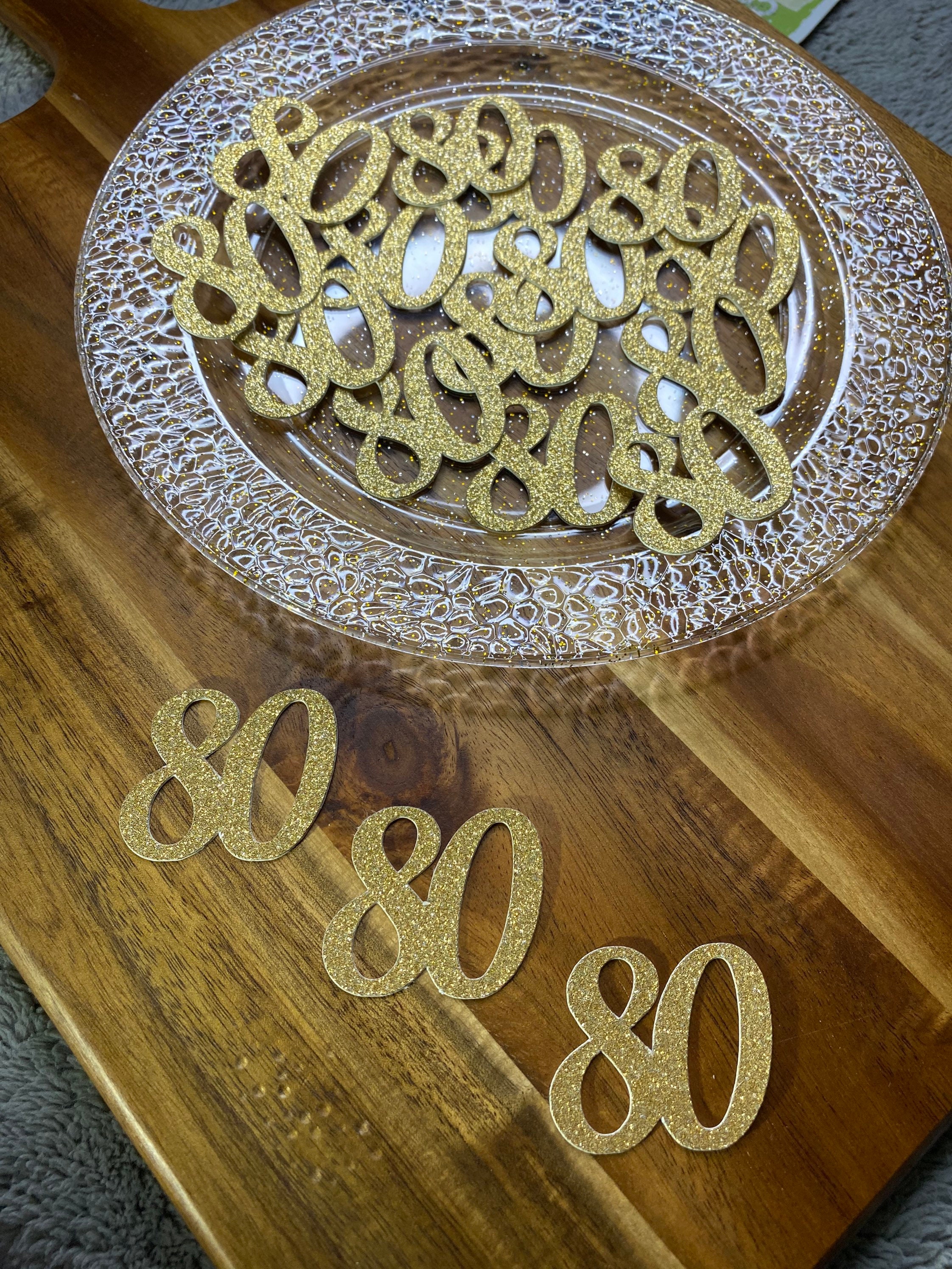 80th Birthday Confetti/ 80th Birthday Party Decorations/age - Etsy