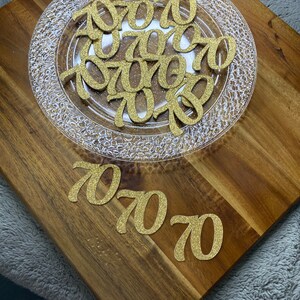 70th Birthday Confetti/ 70th Birthday Party Decorations/age Confetti ...