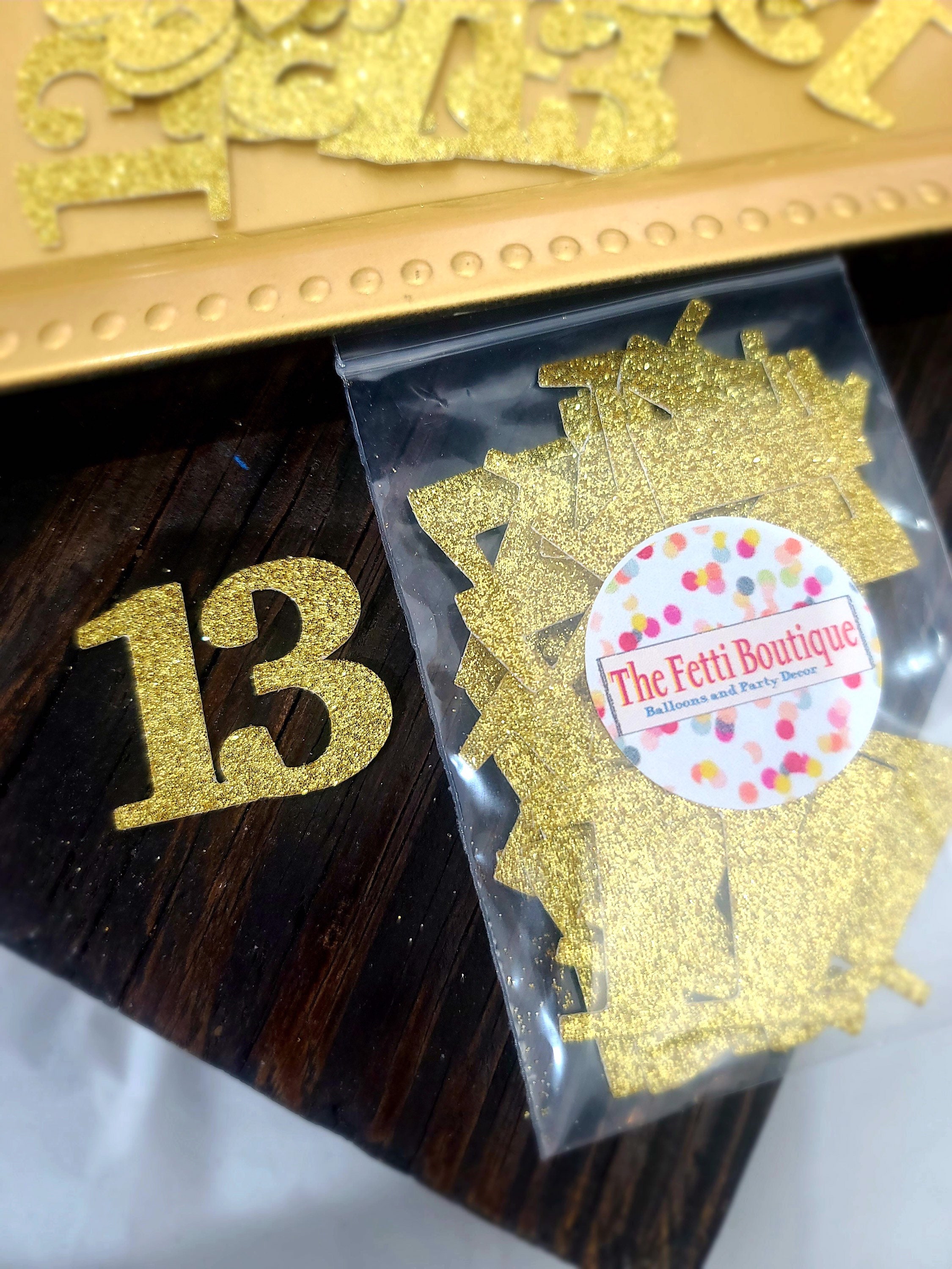 13th Birthday Confetti/ 13th Birthday Party Decorations/age Confetti ...