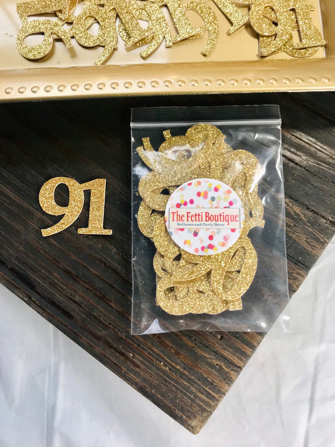 91st Birthday Confetti/ 91st Birthday Party Decorations/age Confetti ...