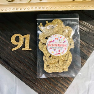 91st Birthday Confetti/ 91st Birthday Party Decorations/age Confetti ...