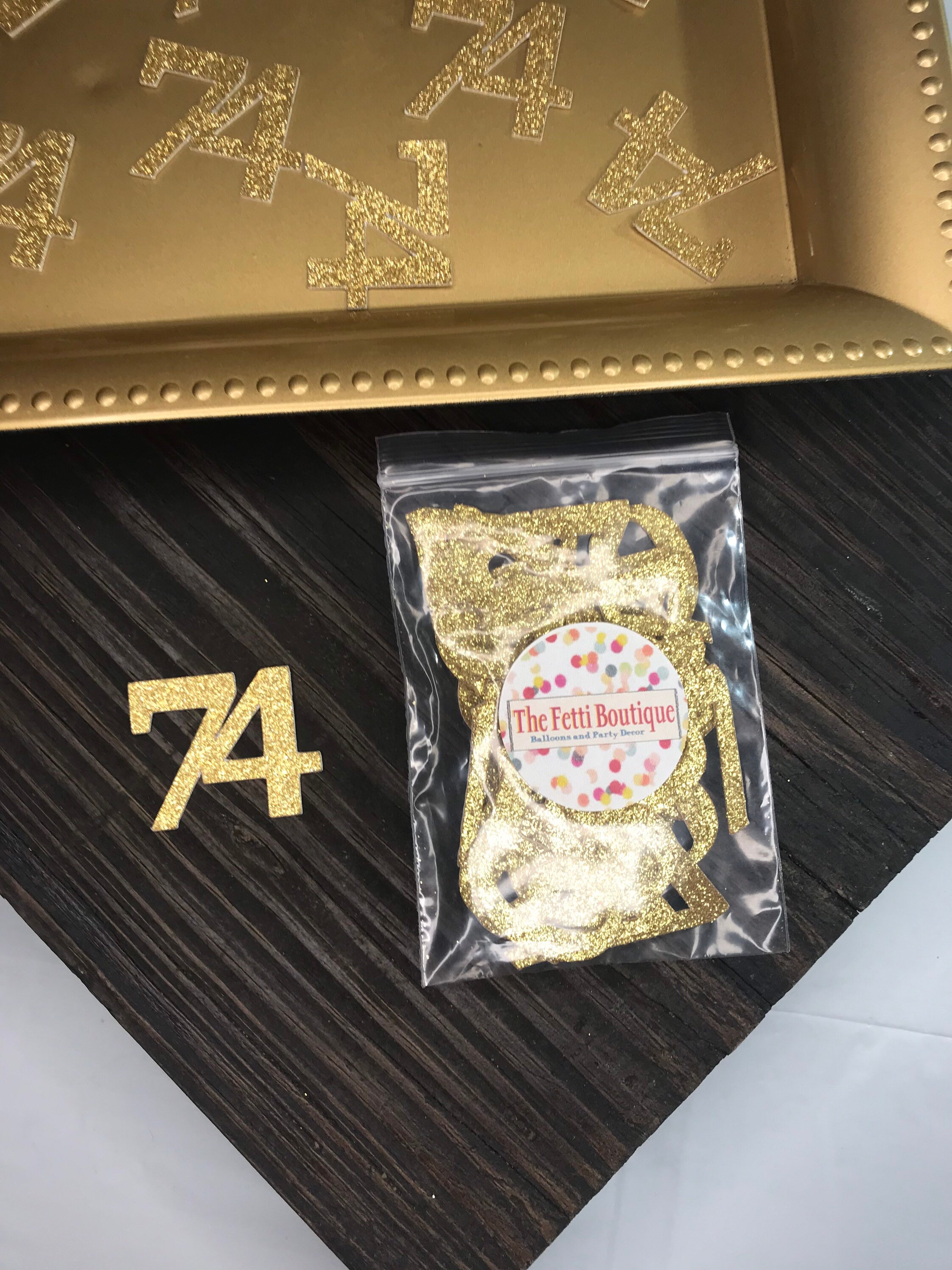 74th Birthday Confetti/ 74th Birthday Party Decorations/age Confetti ...