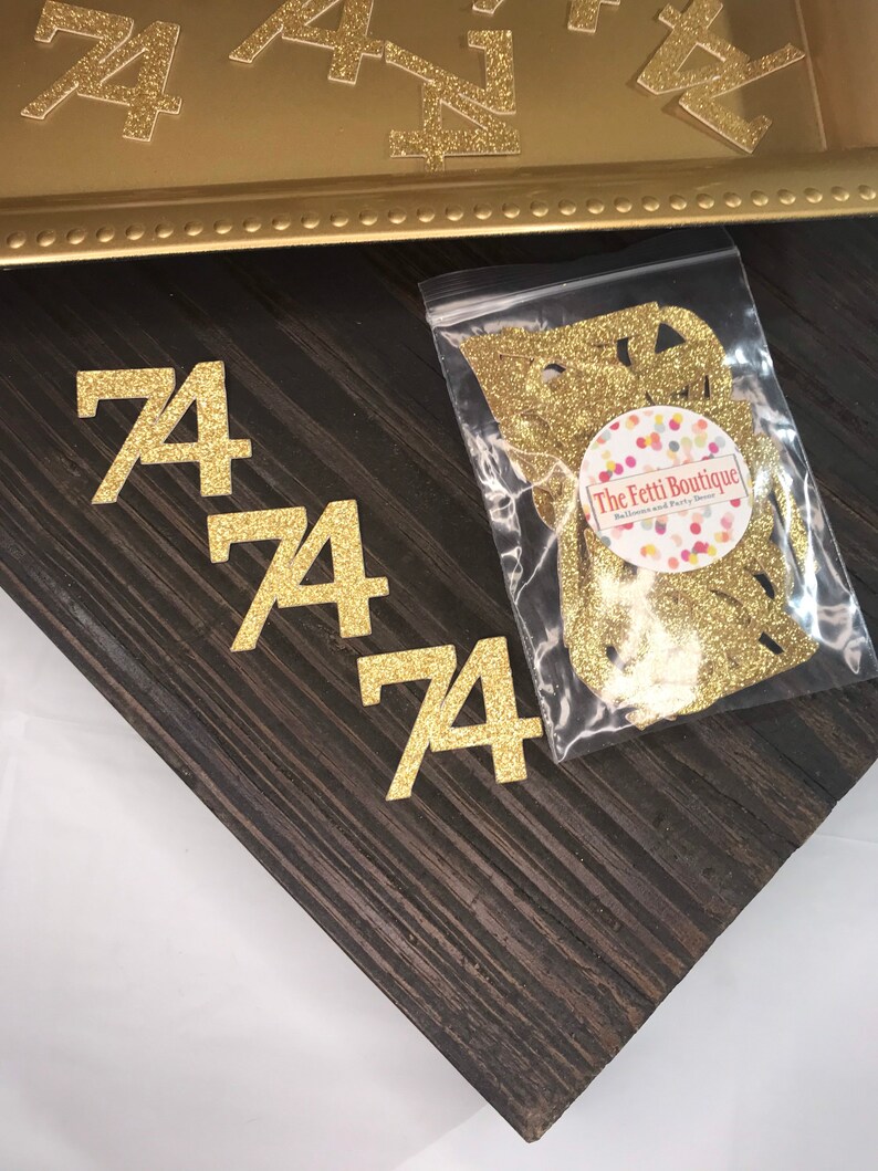74th Birthday Confetti/ 74th Birthday Party Decorations/age Confetti ...