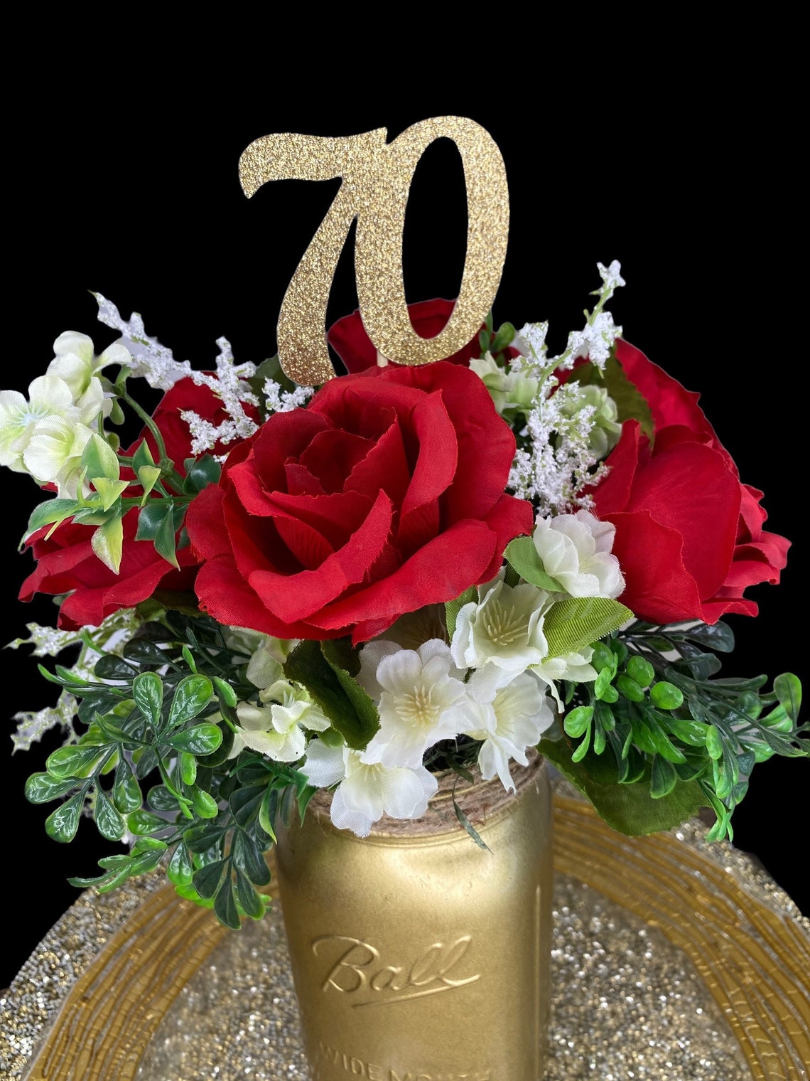 70th Birthday Centerpiece Decorations/ 70th Birthday - Etsy