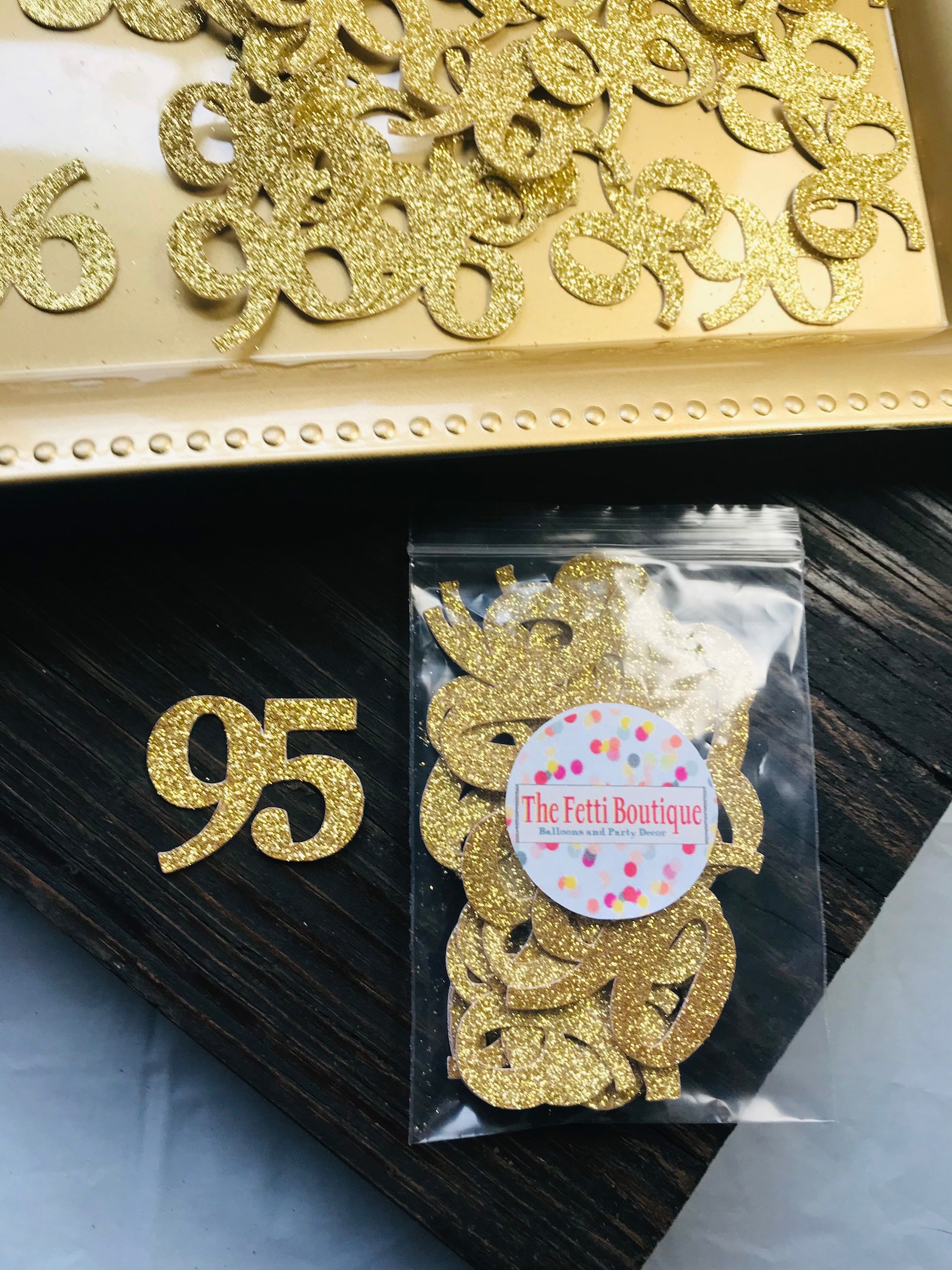95th Birthday Confetti/ 95th Birthday Party Decorations/age Confetti ...