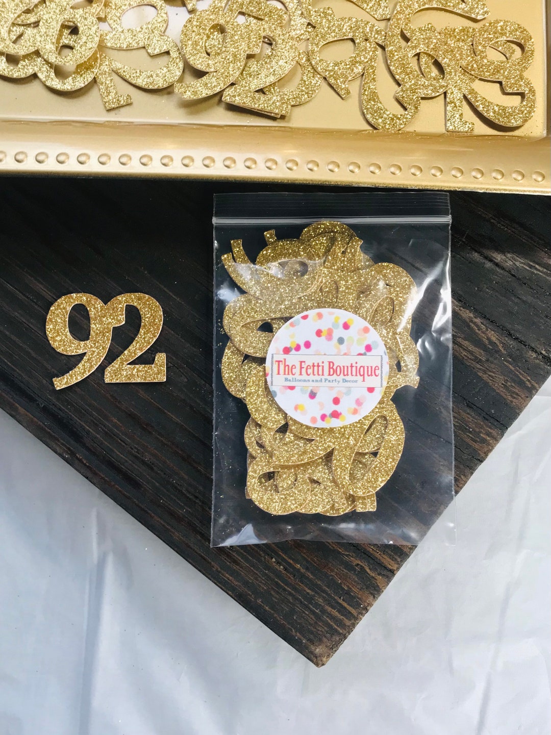 92nd Birthday Confetti/ 92nd Birthday Party Decorations/age Confetti ...