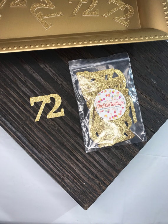 72nd Birthday Confetti/ 72nd Birthday Party Decorations/age | Etsy