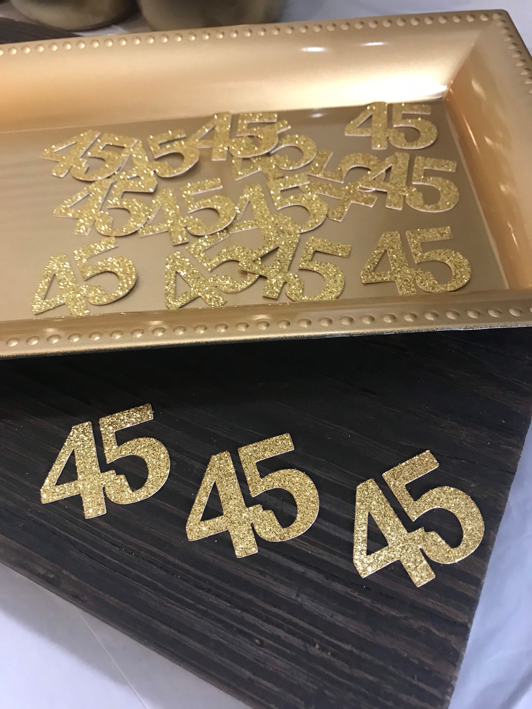 45th Birthday Confetti/ 45th Birthday Party Decorations/Age | Etsy