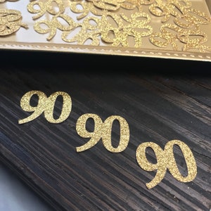 90th Birthday Confetti/ 90th Birthday Party Decorations/age Confetti ...