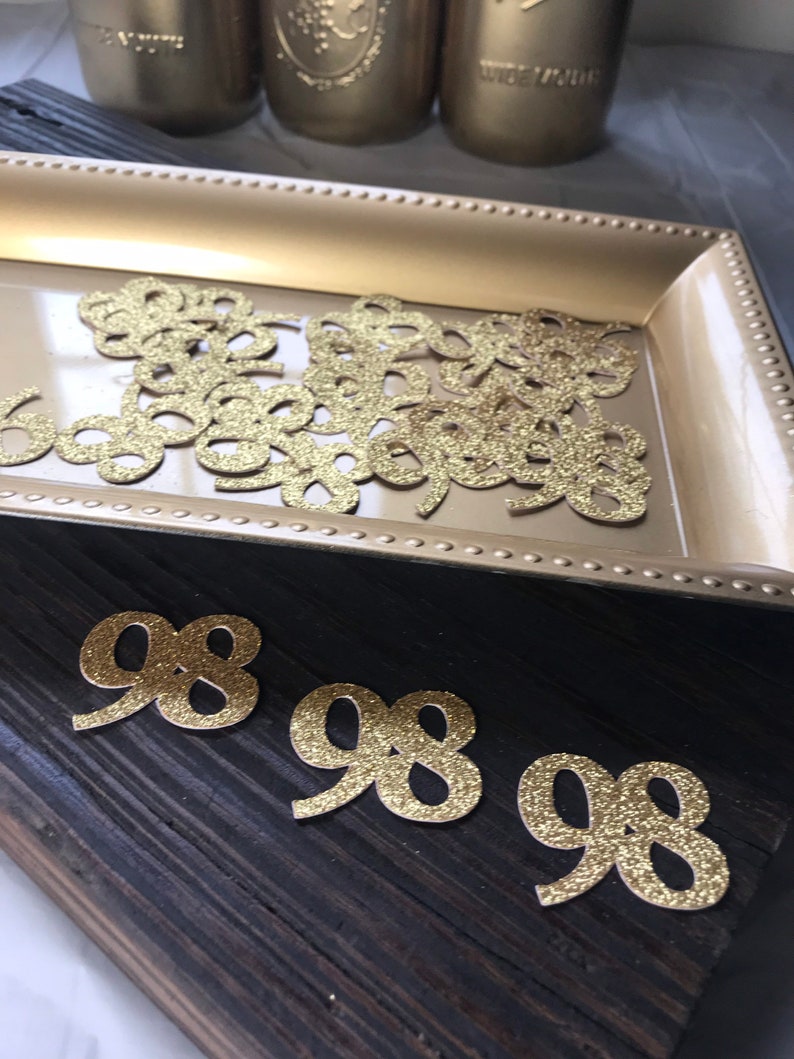 98th Birthday Confetti/ 98th Birthday Party Decorations/age - Etsy