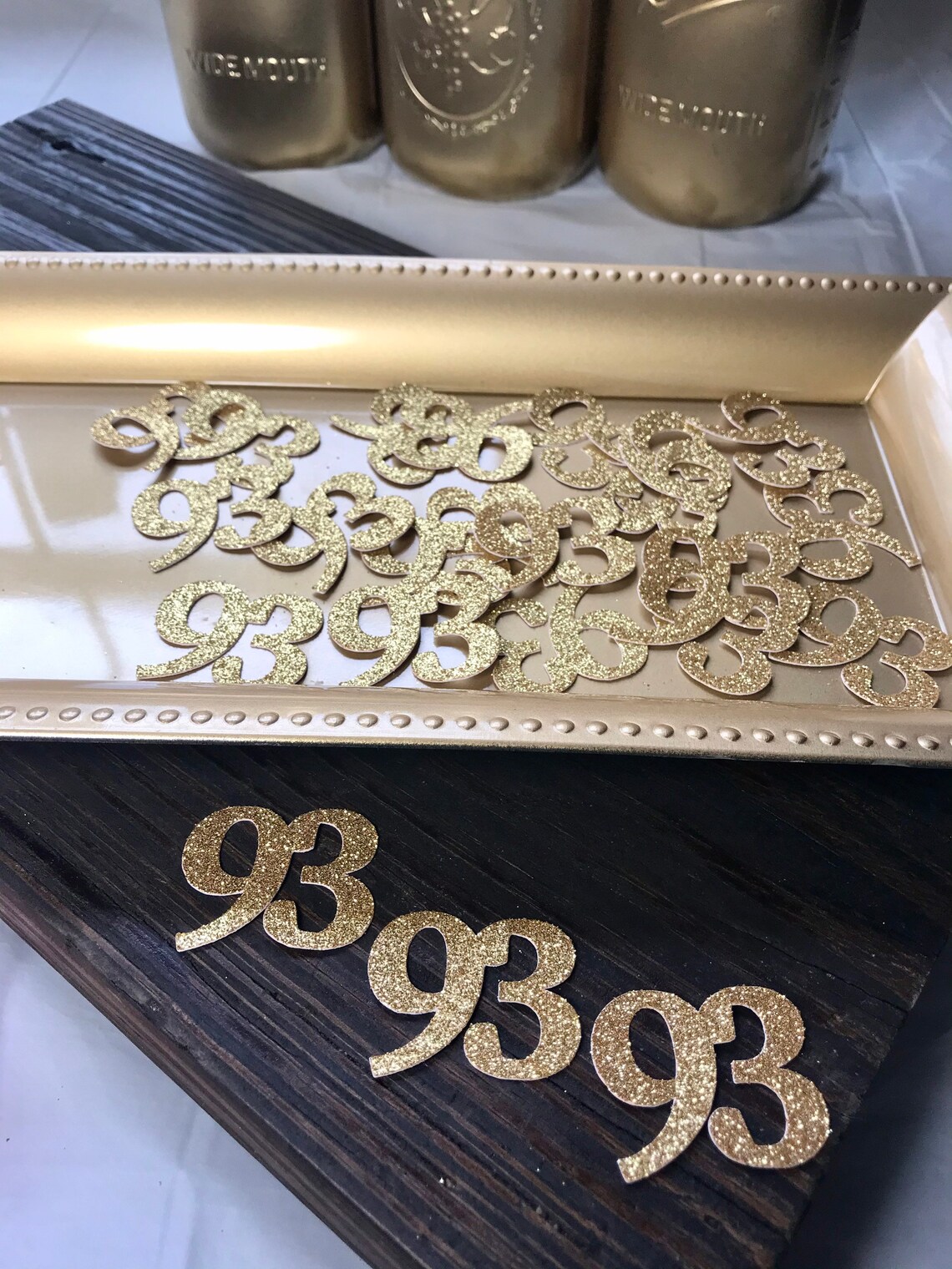 93rd Birthday Confetti/ 93rd Birthday Party Decorations/age - Etsy