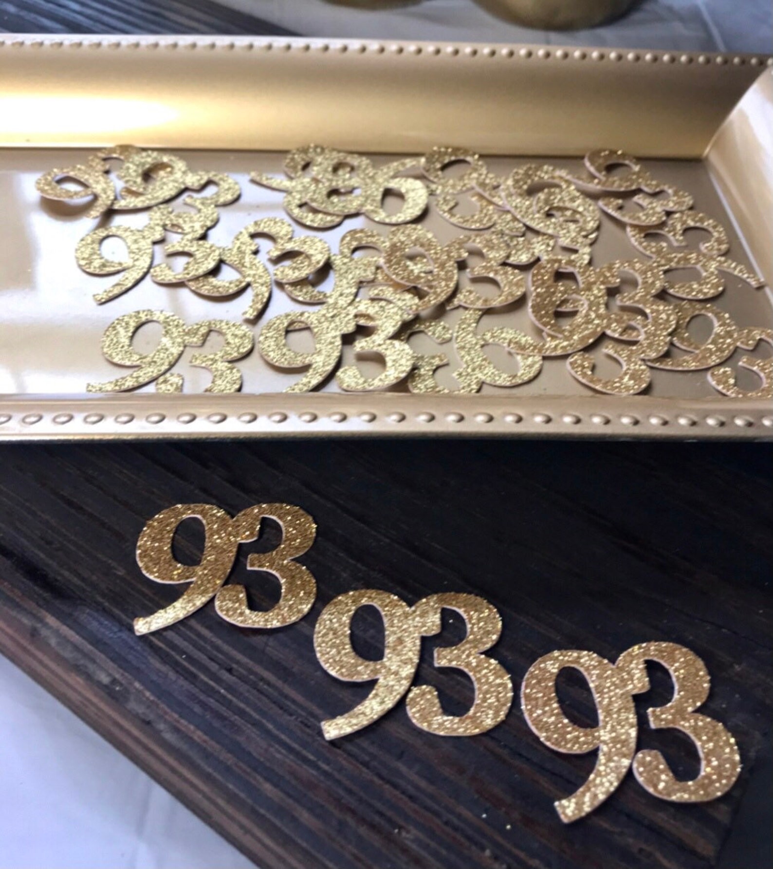 93rd Birthday Confetti/ 93rd Birthday Party Decorations/age | Etsy