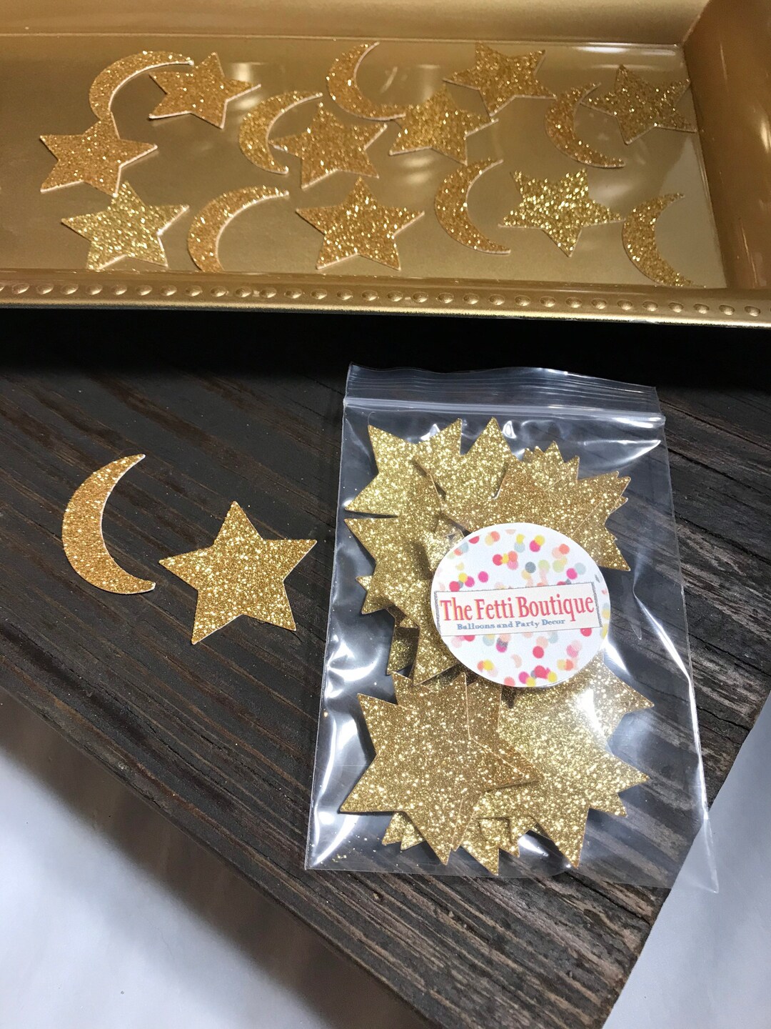 Twinkle Twinkle Little Star Confetti/ Moon and Star Confetti/50 Pieces ...