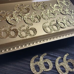 66th Birthday Confetti/ 66th Birthday Party Decorations/age Confetti ...