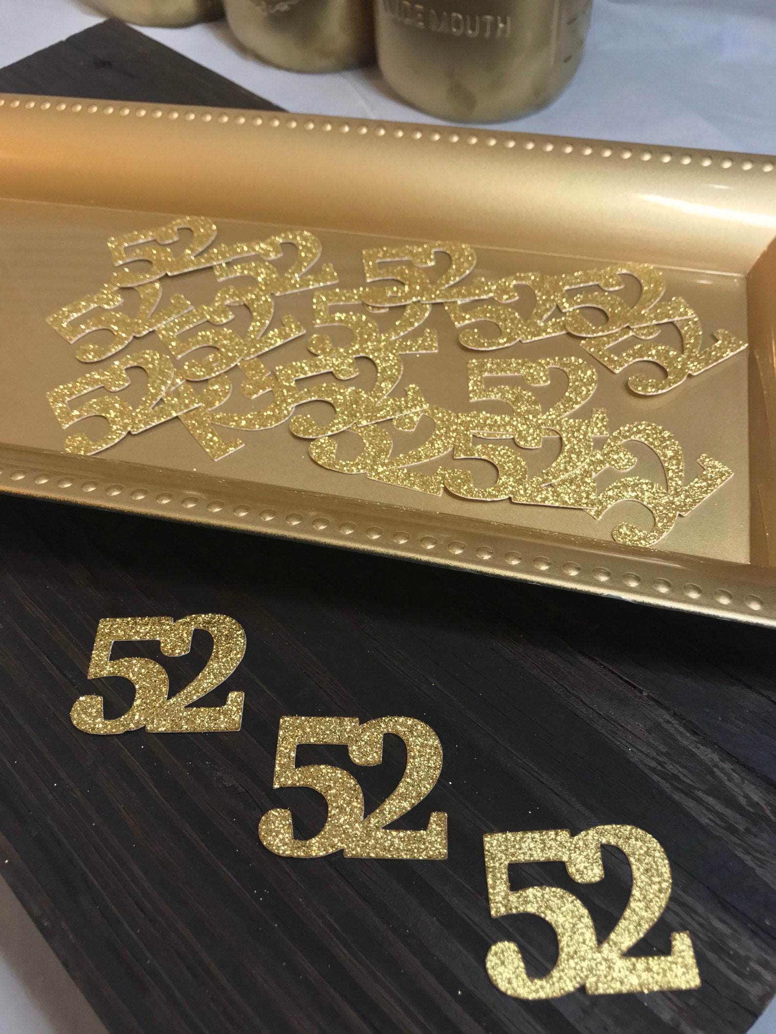 52nd Birthday Confetti/ 52nd Birthday Party Decorations/age - Etsy UK