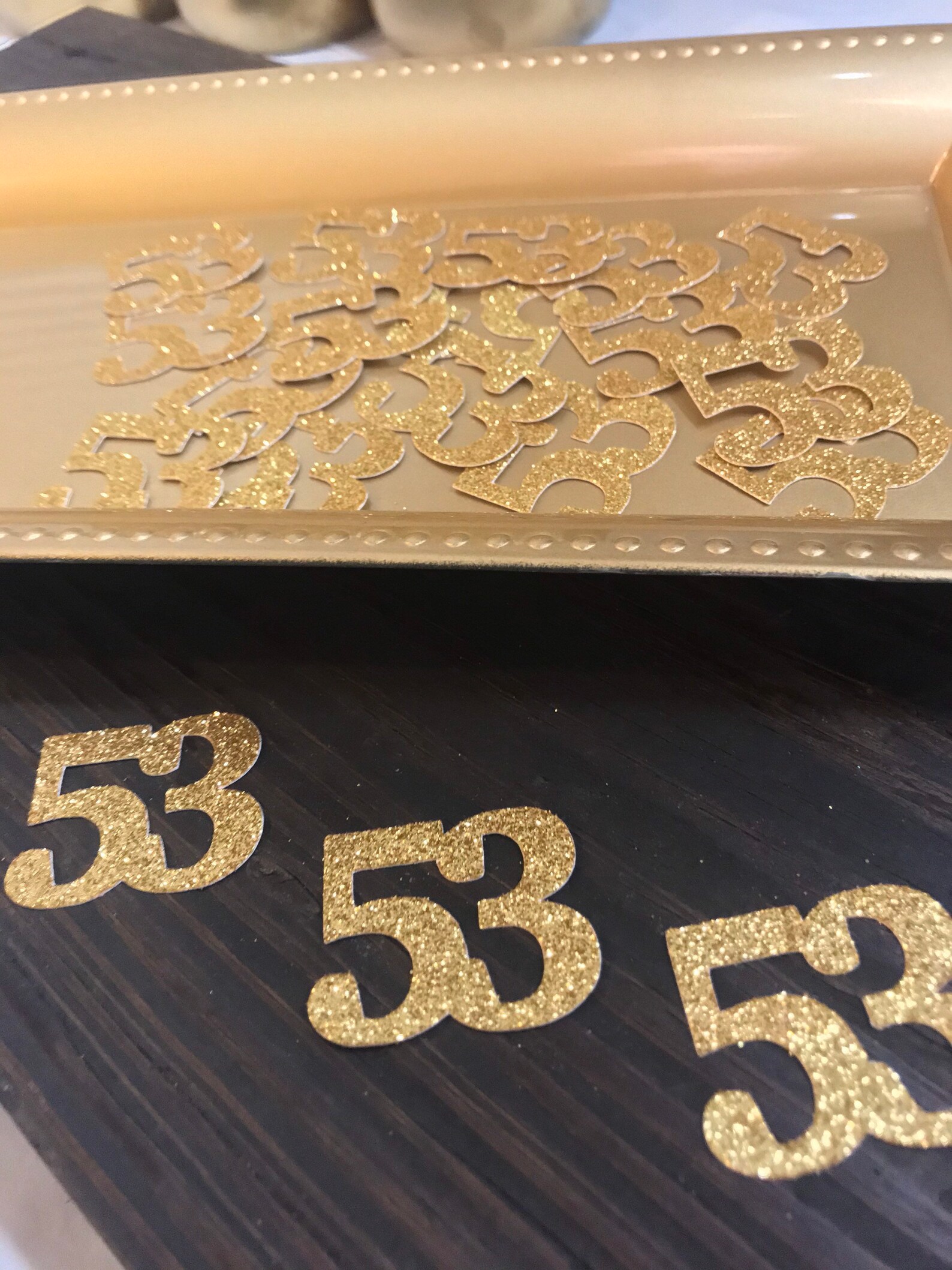 53rd Birthday Confetti/ 53rd Birthday Party Decorations/age - Etsy
