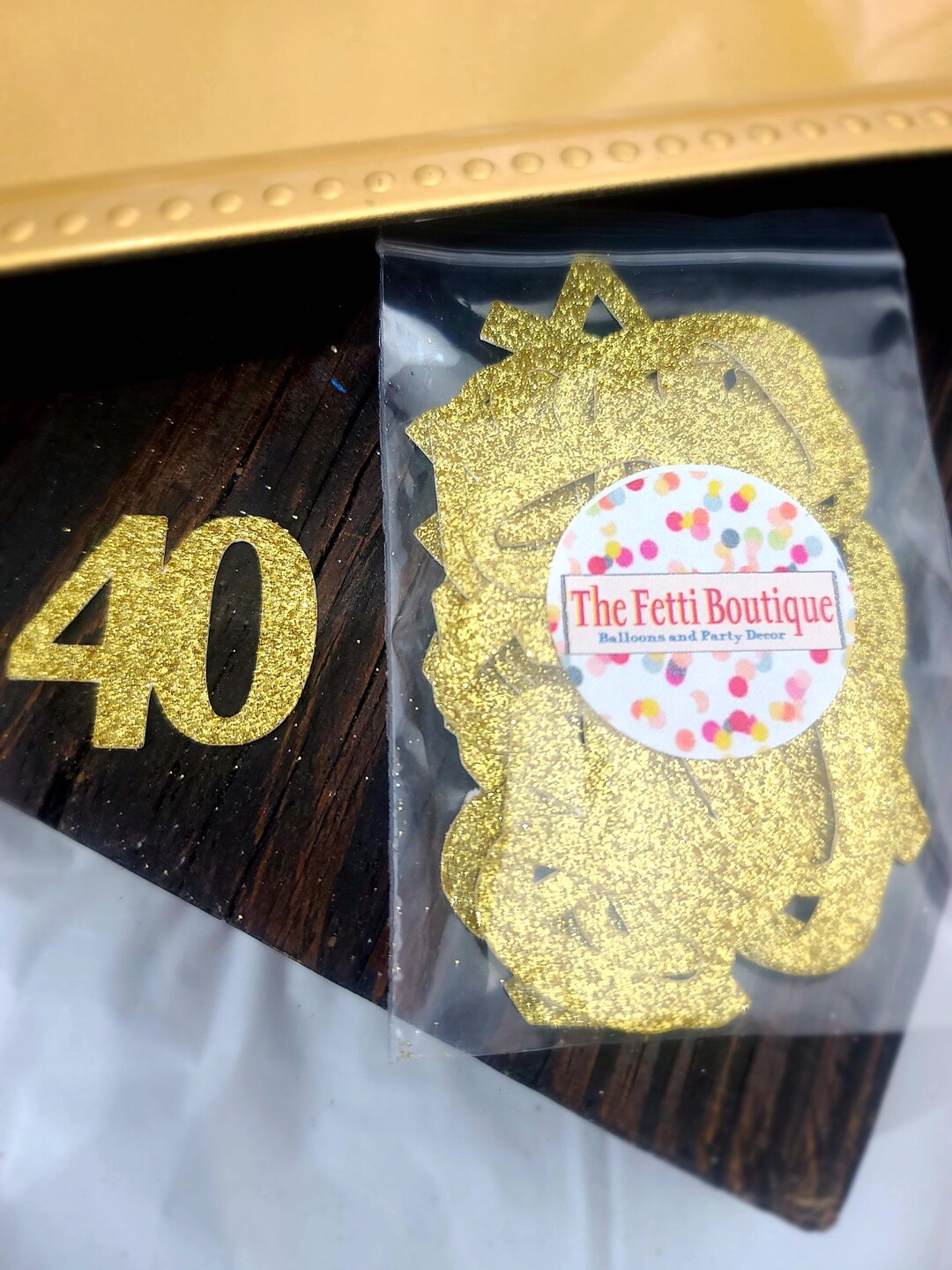 40th Birthday Confetti/ 40th Birthday Party Decorations/age Confetti ...