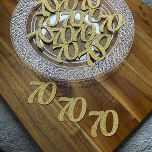 70th Birthday Confetti/ 70th Birthday Party Decorations/age Confetti ...