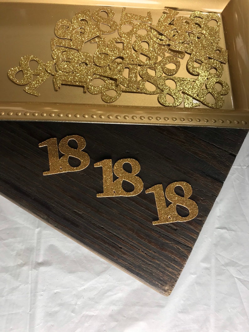 18th Birthday Confetti/ 18th Birthday Party Decorations/age Confetti ...