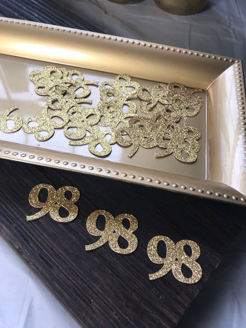 98th Birthday Confetti/ 98th Birthday Party Decorations/age - Etsy