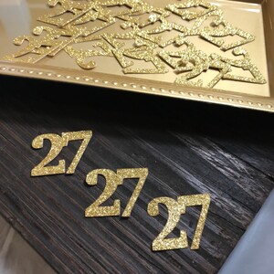 27th Birthday Confetti/ 27th Birthday Party Decorations/age Confetti ...