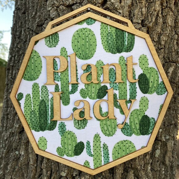 Plant Lady Hanging Sign Plant Lady Décor Plant Lady Sign - Etsy
