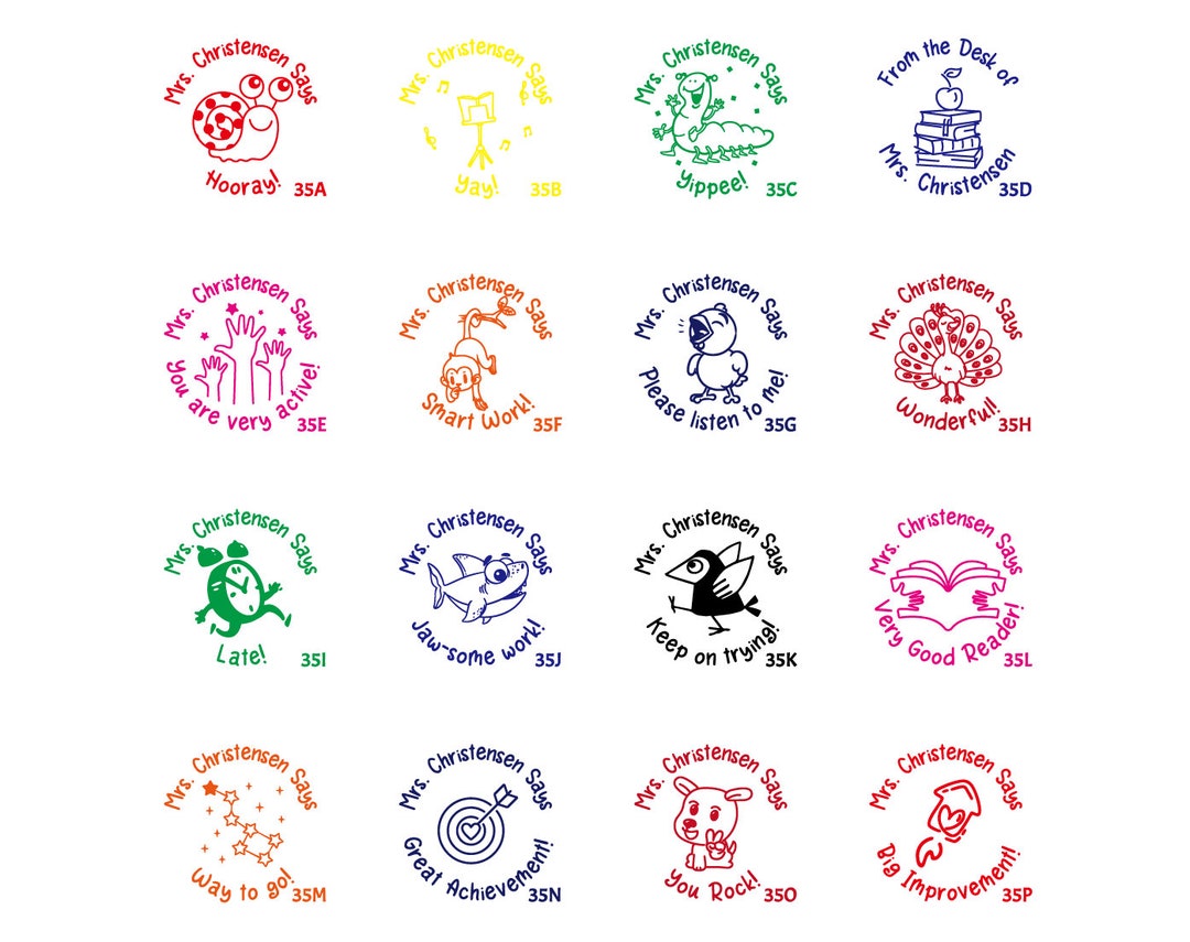 Teacher Stamps, Personalized Teacher Stamps, Custom Teacher Stamp ...