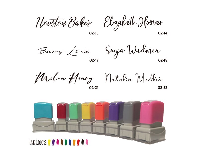 Custom Signature Stamps Custom Name Stamp Personalized - Etsy