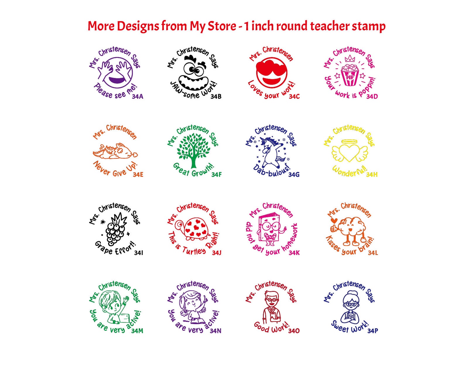 Custom Teacher Stamps Gifts Teacher Stamp Personalized - Etsy