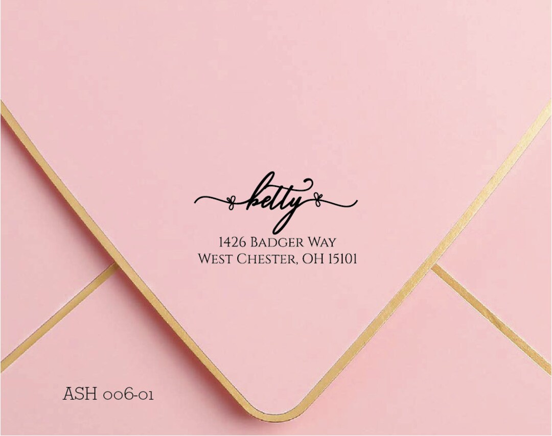 Custom Address Stamps, Family Address Stamp, Wedding Invitation Stamps ...
