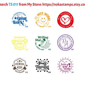 Custom Teacher Stamps Gifts, Teacher Stamp, Personalized Teacher Award ...