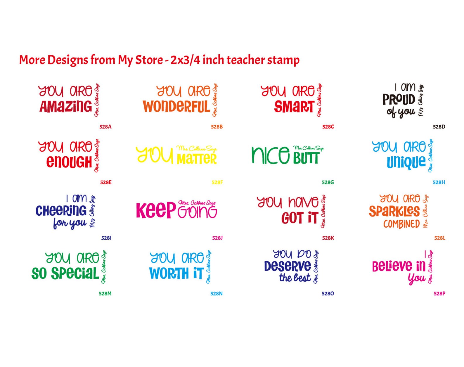 Teacher Stamps Personalized Teacher Stamps Custom Teacher - Etsy
