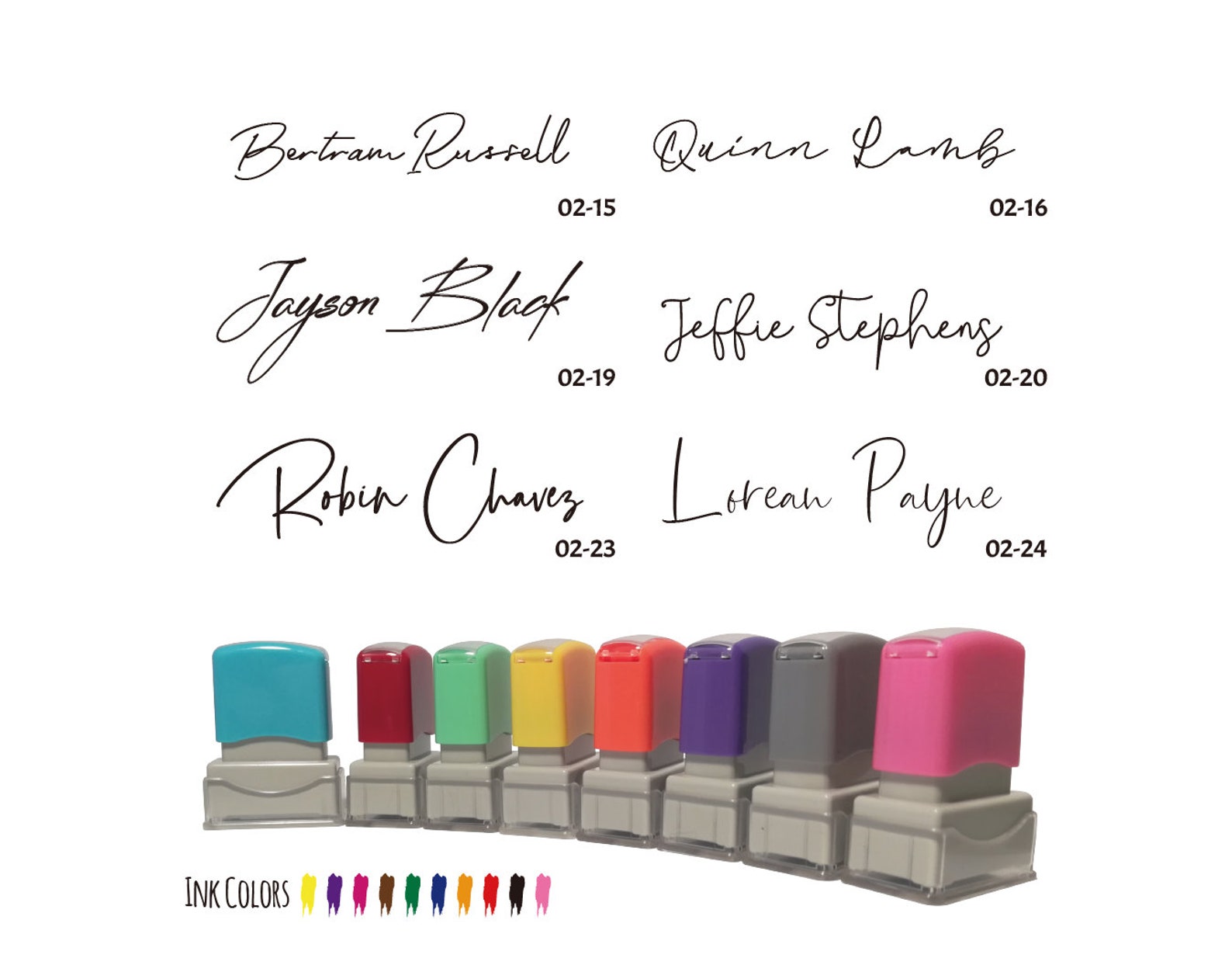 Custom Signature Stamps Custom Name Stamp Personalized - Etsy