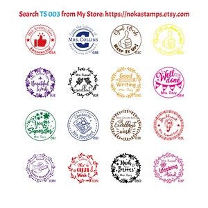 Custom Teacher Stamp Personalized Back to School Classroom Christmas ...