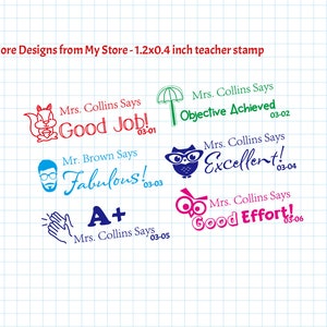 Teacher Stamps, Personalized Teacher Stamps, Custom Teacher Stamp ...