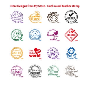 Custom Teacher Stamps Gifts, Teacher Stamp, Personalized Teacher Award ...