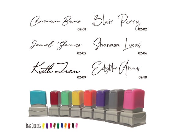 Custom Signature Stamps Custom Name Stamp Personalized - Etsy