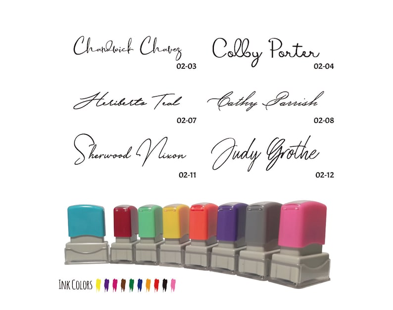 Custom Signature Stamps Custom Name Stamp Personalized - Etsy