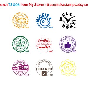 Custom Teacher Stamps Gifts, Teacher Stamp, Personalized Teacher Award ...