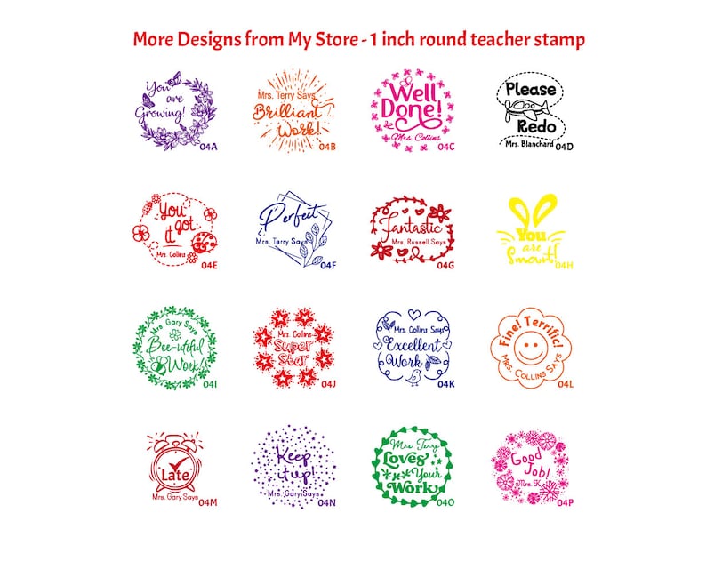 Custom teacher stamps gifts teacher stamp personalized | Etsy