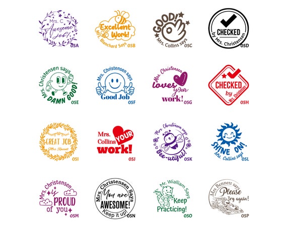 Custom Teacher Stamps Gifts Teacher Stamp Personalized - Etsy
