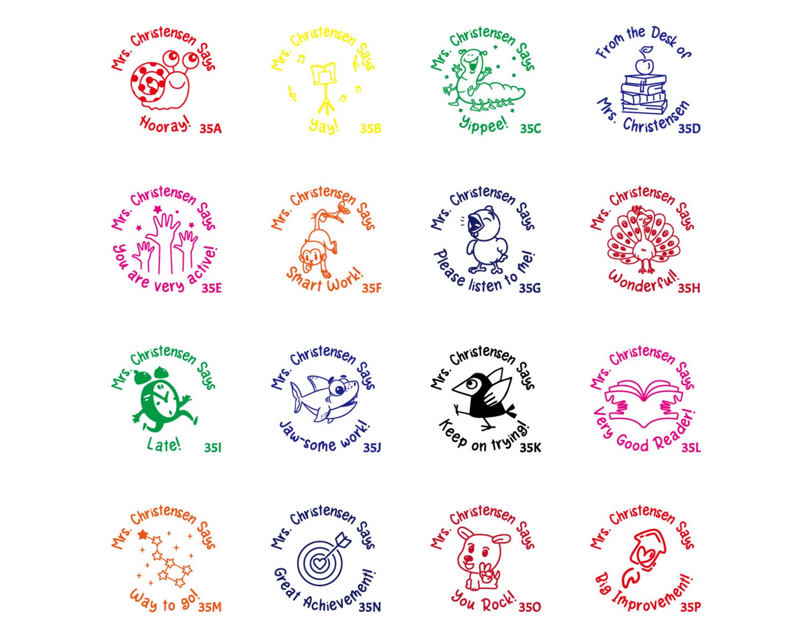 Custom Teacher Stamps Gifts Teacher Stamp Personalized | Etsy