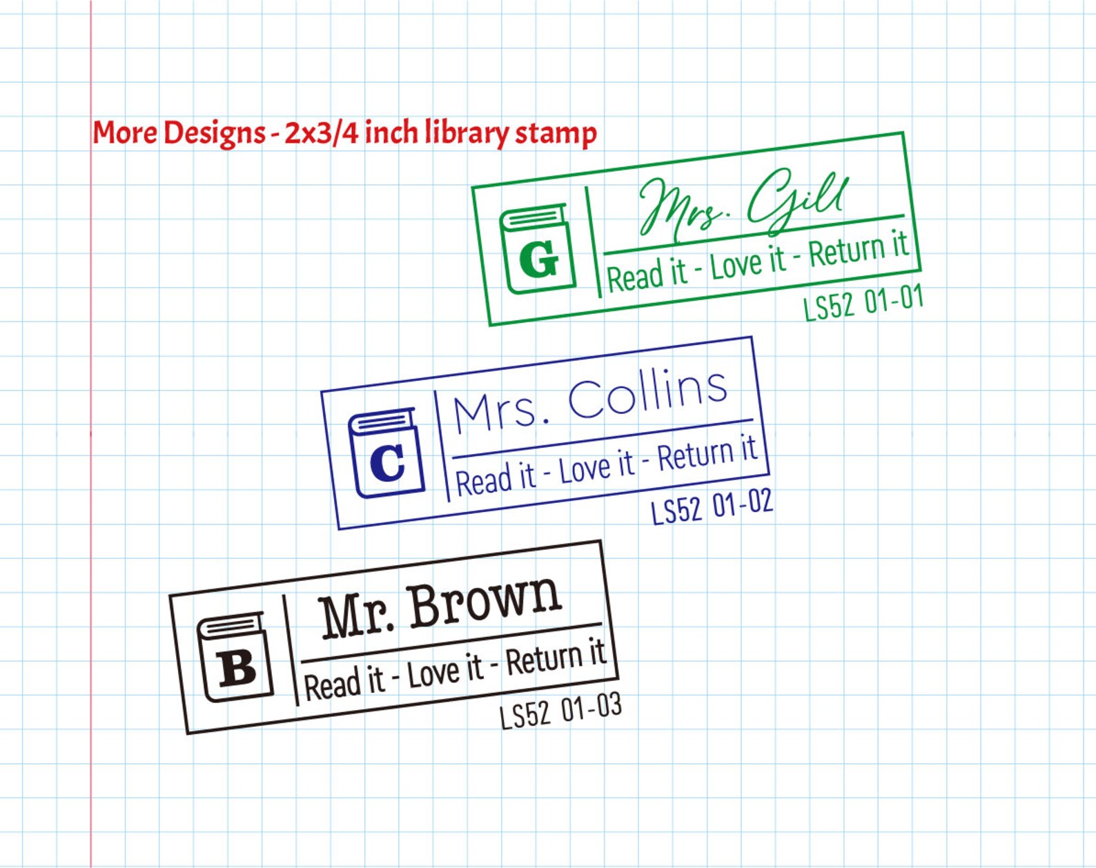 Custom Teacher Stamp Personalized Back to School Classroom Christmas ...