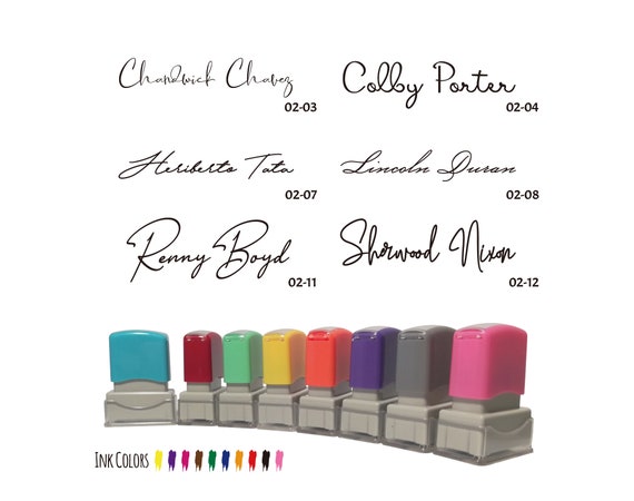Custom Signature Stamps Custom Name Stamp Personalized | Etsy