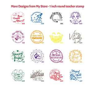 Custom Teacher Stamps Gifts, Teacher Stamp, Personalized Teacher Award ...